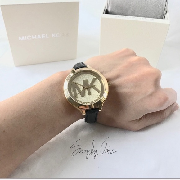 Michael Kors | Accessories | Nwt Authentic Mk Gold Tone Logo Watch ...
